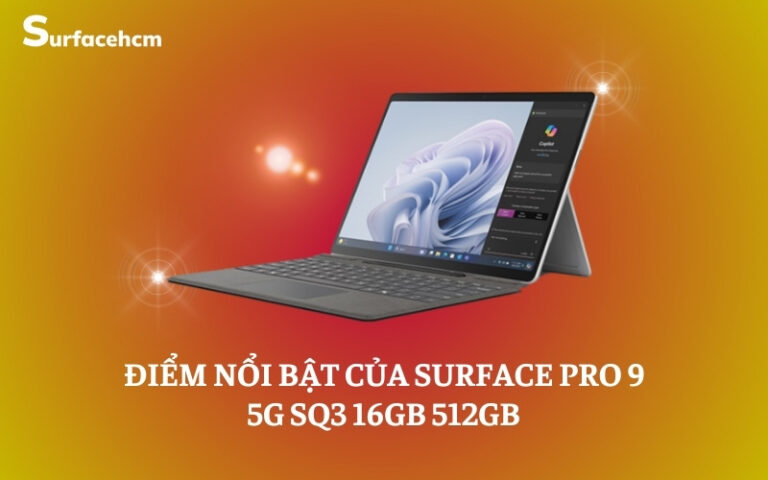 Surface Pro 9 5G SQ3 16GB 512GB chính hãng, trả góp 0%