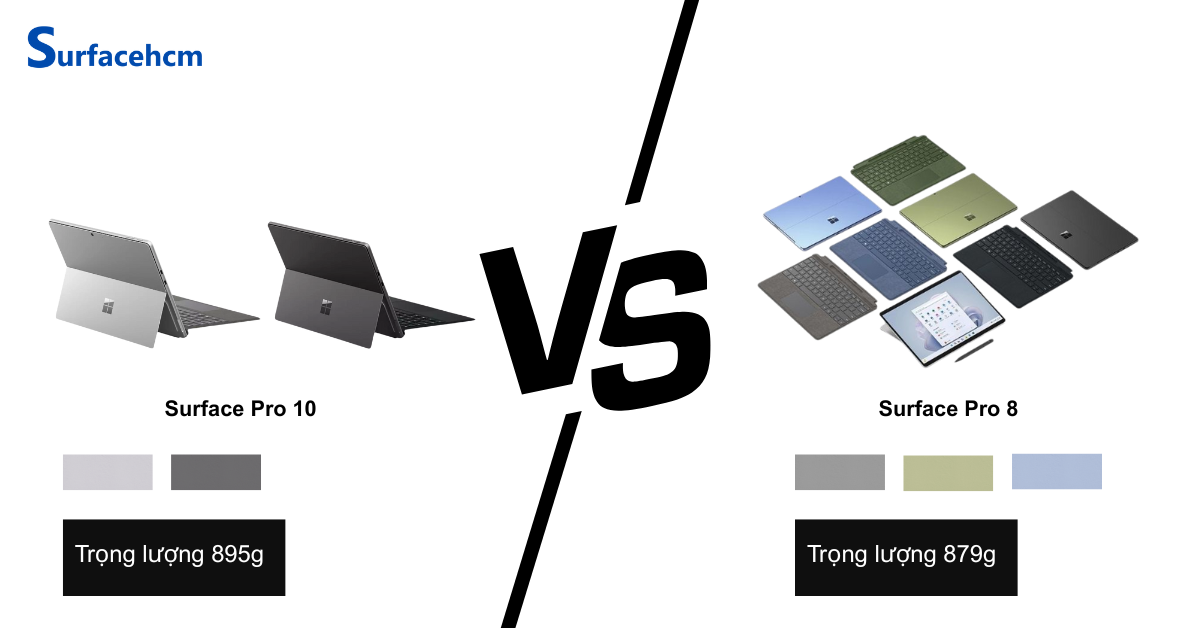 So sánh Surface Pro 10 và Surface Pro 8: Nâng cấp mới là gì?
